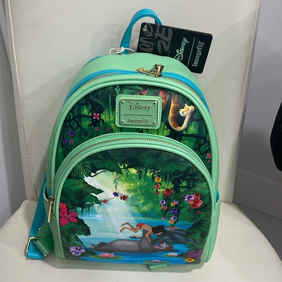 Loungefly | Bags | Disney Loungefly Greenbluepurple Jungle Book Bare ...